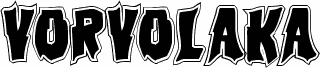 Vorvolaka 3D Regular fonte