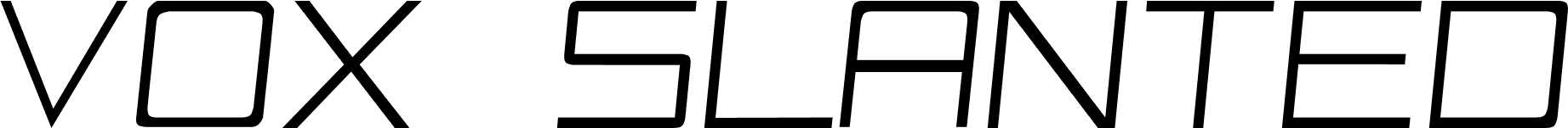 Vox-Slanted font | Fonts2u.com