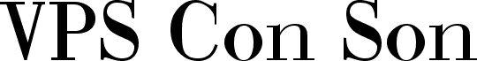 VPS Con Son Hoa Bold font
