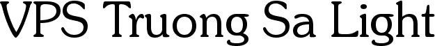 VPS Truong Sa Light Hoa font
