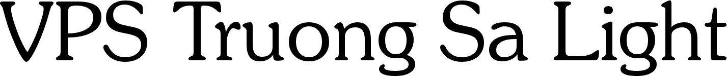 VPS Truong Sa Light font | Fonts2u.com