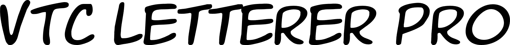 VTC Letterer Pro Regular font