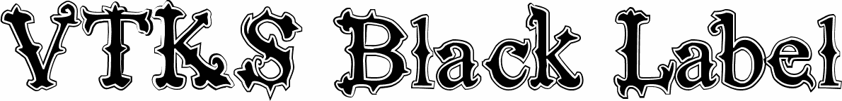 VTKS Black Label Normal Filete fuente | Fonts2u.com