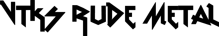 vtks Rude Metal font | Fonts2u.com