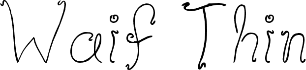 Waif Thin font