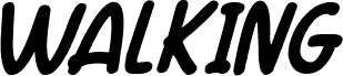 Walking font