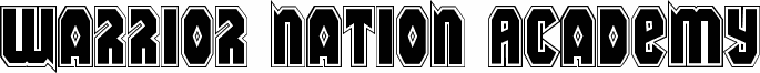 Warrior Nation Gradient font