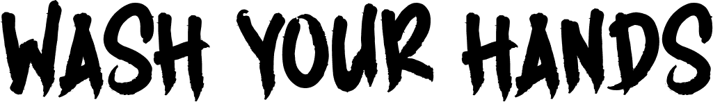 WASH YOUR HANDS font | Fonts2u.com