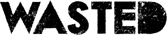 WASTED font | Fonts2u.com