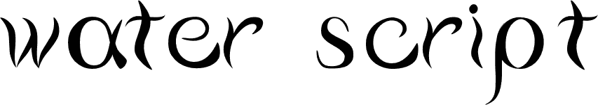 Water scriptRegular font | Fonts2u.com