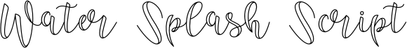 Water Splash Script font | Fonts2u.com