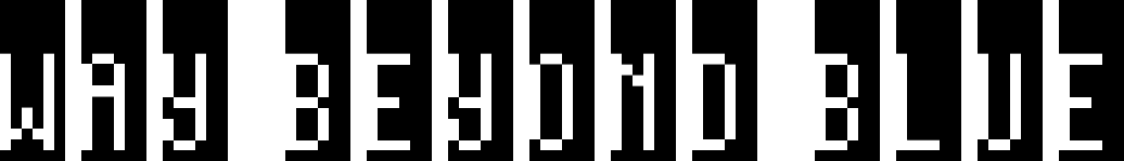 Way beyond blue font | Fonts2u.com