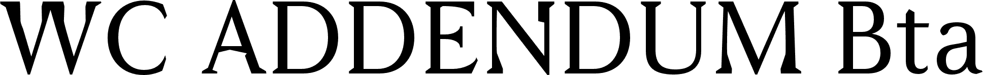 WC ADDENDUM Bta font | Fonts2u.com