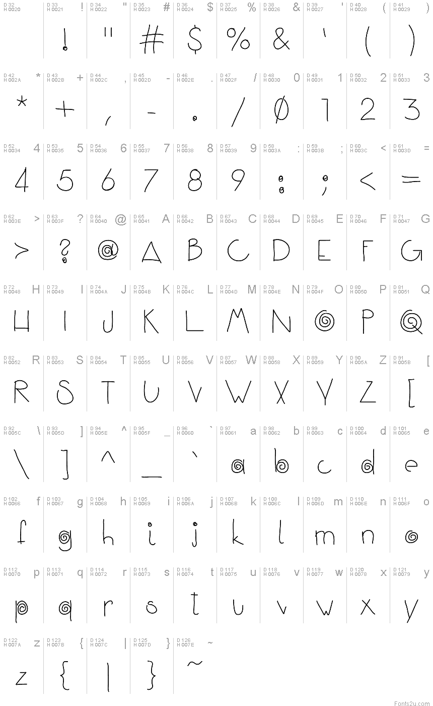 Weird Font