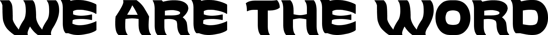 WE ARE THE WORD font | Fonts2u.com