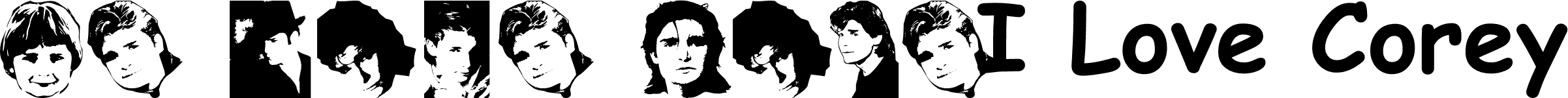 We Love Corey font | Fonts2u.com
