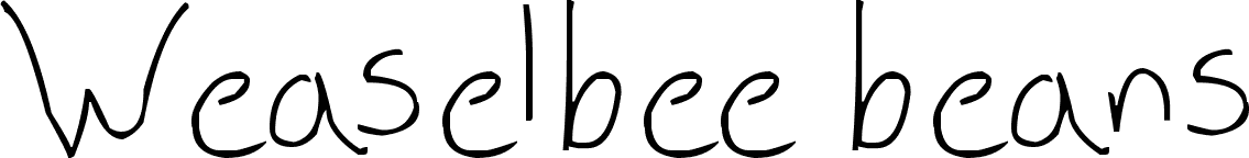 Weaselbee beans fuente | Fonts2u.com
