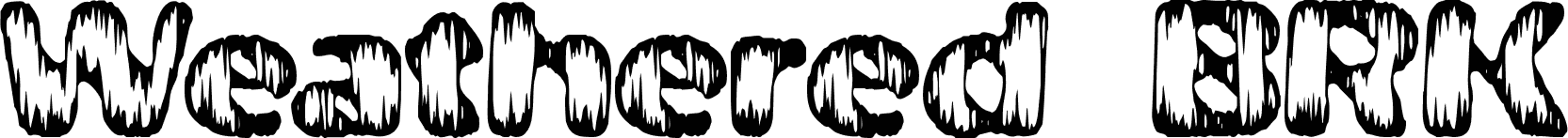 Weathered BRK font | Fonts2u.com