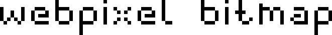 webpixelbitmap-Bold font