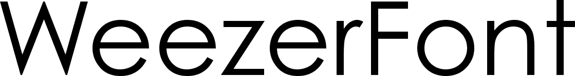 WeezerFont font | Fonts2u.com
