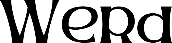 Werd Display One font | Fonts2u.com