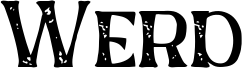 Werd Display One Texture font
