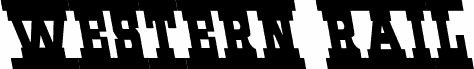 Western Rail font | Fonts2u.com