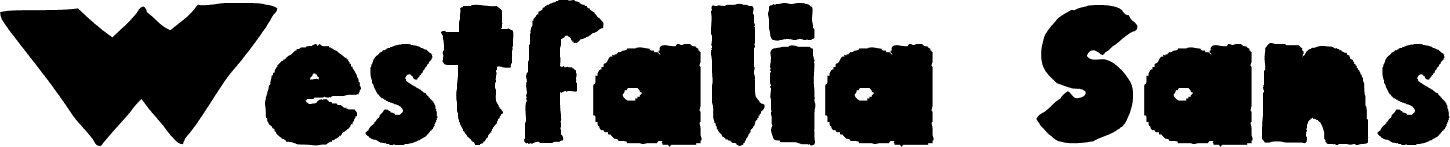 Westfalia SansRegular font