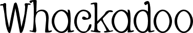 Whackadoo Upper font | Fonts2u.com