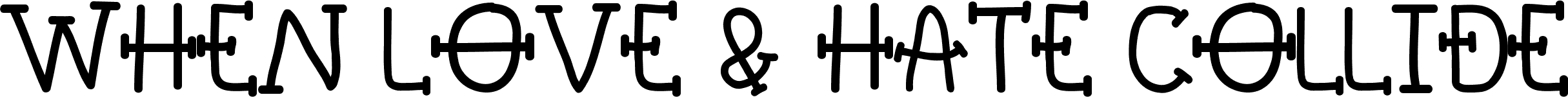 When Love & Hate Collide font | Fonts2u.com