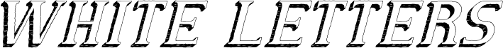 White Letters Demo font