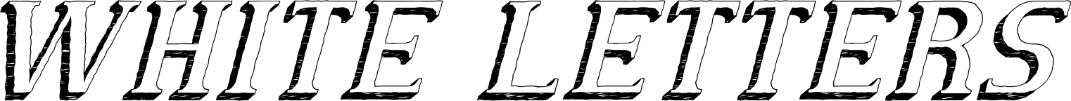 White Letters Demo Italic font | Fonts2u.com