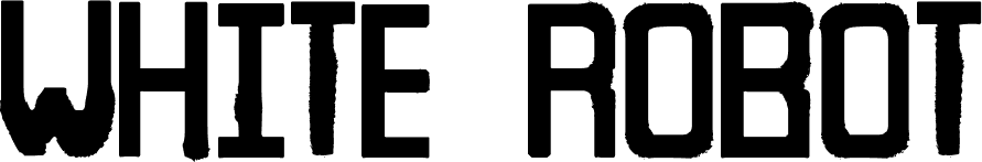 White Robot font | Fonts2u.com