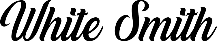 White Smith font