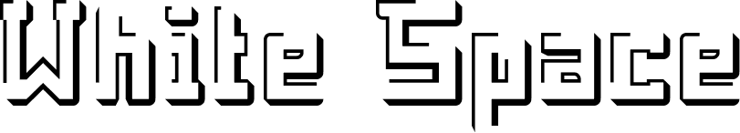 white space Regular font | Fonts2u.com