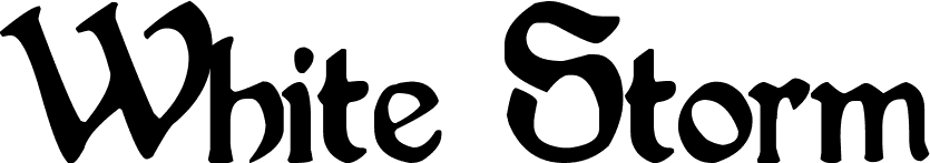 White Storm font | Fonts2u.com