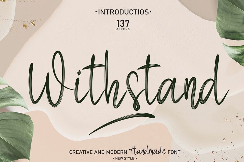 Withstand font