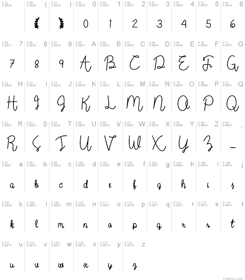 ( Wild Flower ) font