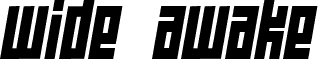Wide awake font | Fonts2u.com