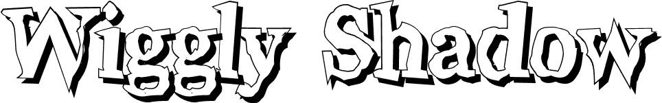 Wiggly Shadow font | Fonts2u.com