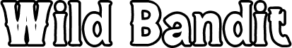 Wild Bandit Outline Italic font | Fonts2u.com