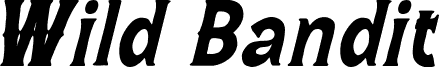 Wild Bandit Outline font