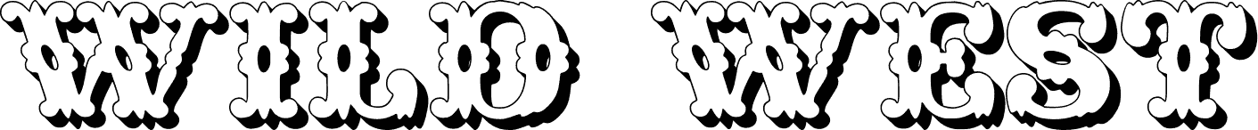 Wild West Shadow font