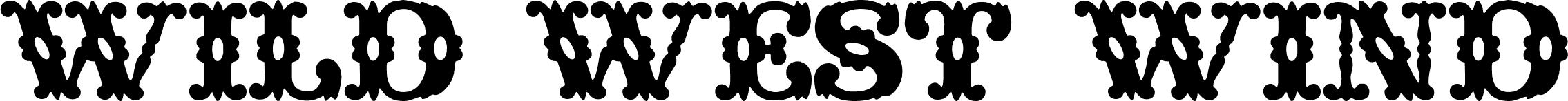 Wild West Wind font | Fonts2u.com