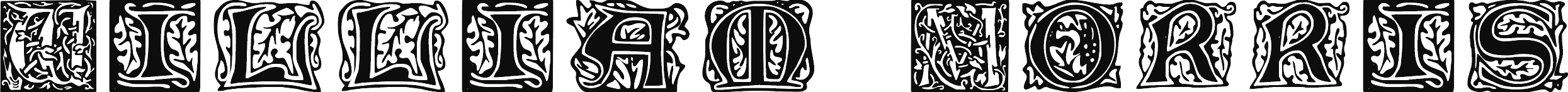 William Morris Initials font | Fonts2u.com
