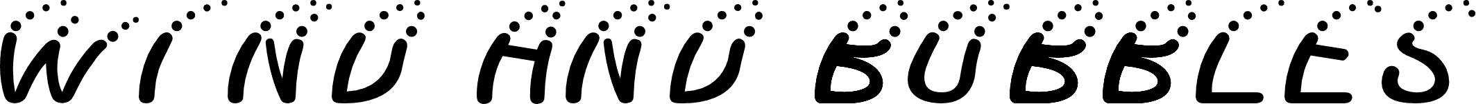 Wind and Bubbles font | Fonts2u.com