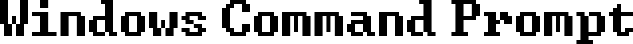 Windows Command Prompt Regular font