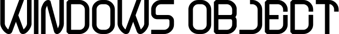 WINDOWS OBJECT-Hollow font | Fonts2u.com