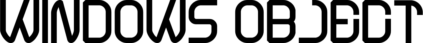 WINDOWS OBJECT Bold fonte | Fonts2u.com