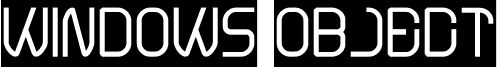 WINDOWS OBJECT-Hollow font | Fonts2u.com